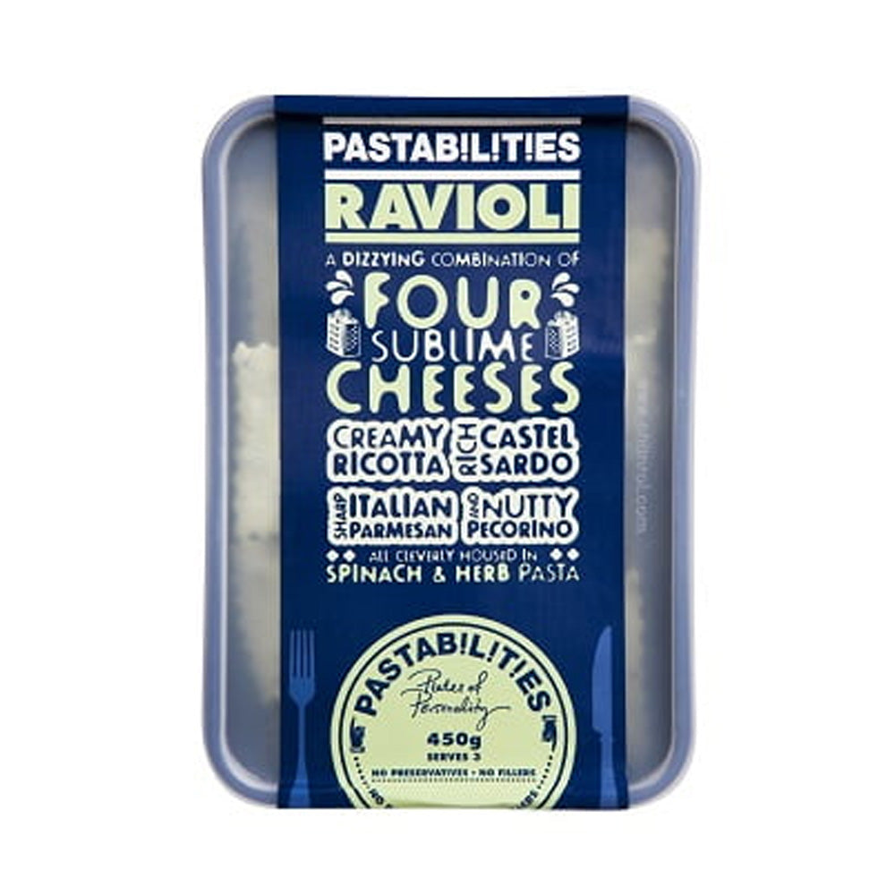 Four Cheese Ravioli (Frozen), 450gm