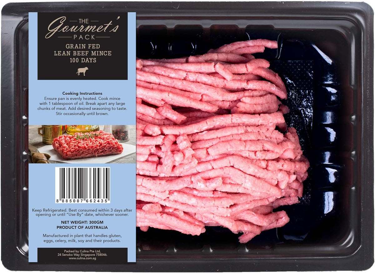 Grain Fed Lean Beef Minced (Chilled), 300gm