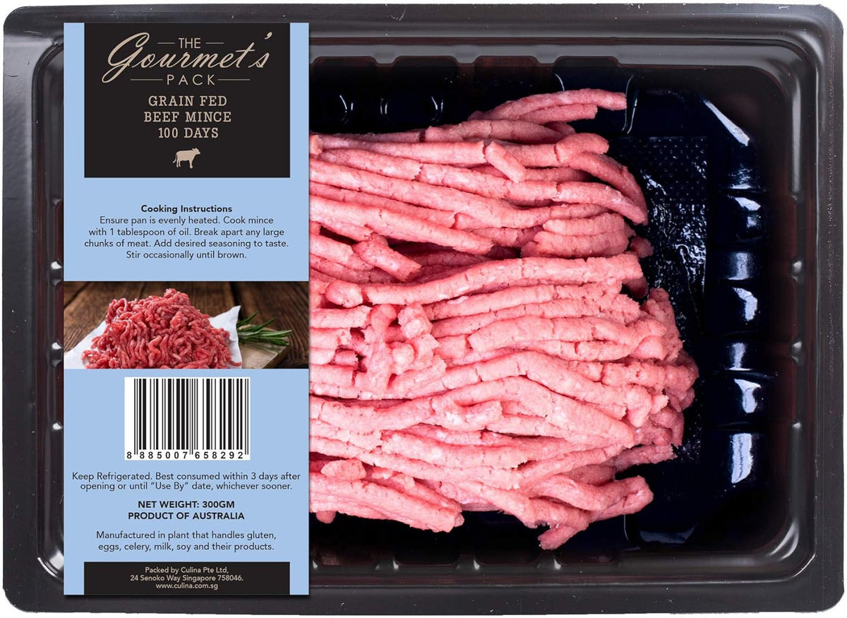 Grain Fed Beef Minced (Chilled), 300gm