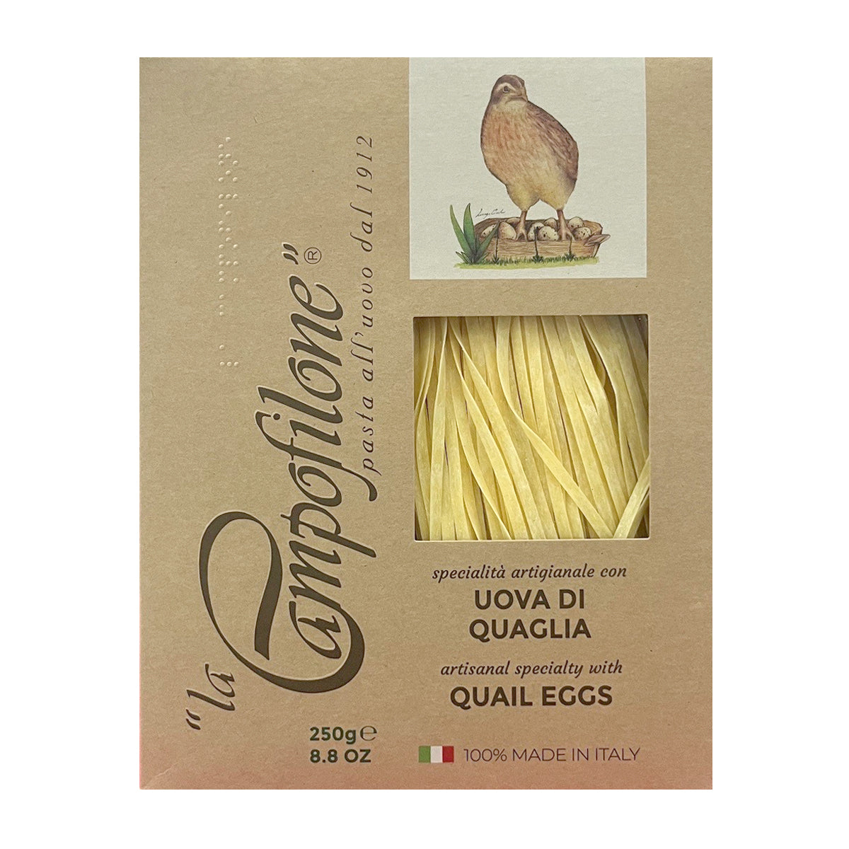 Fettuccine (Quail Egg Pasta), 250gm