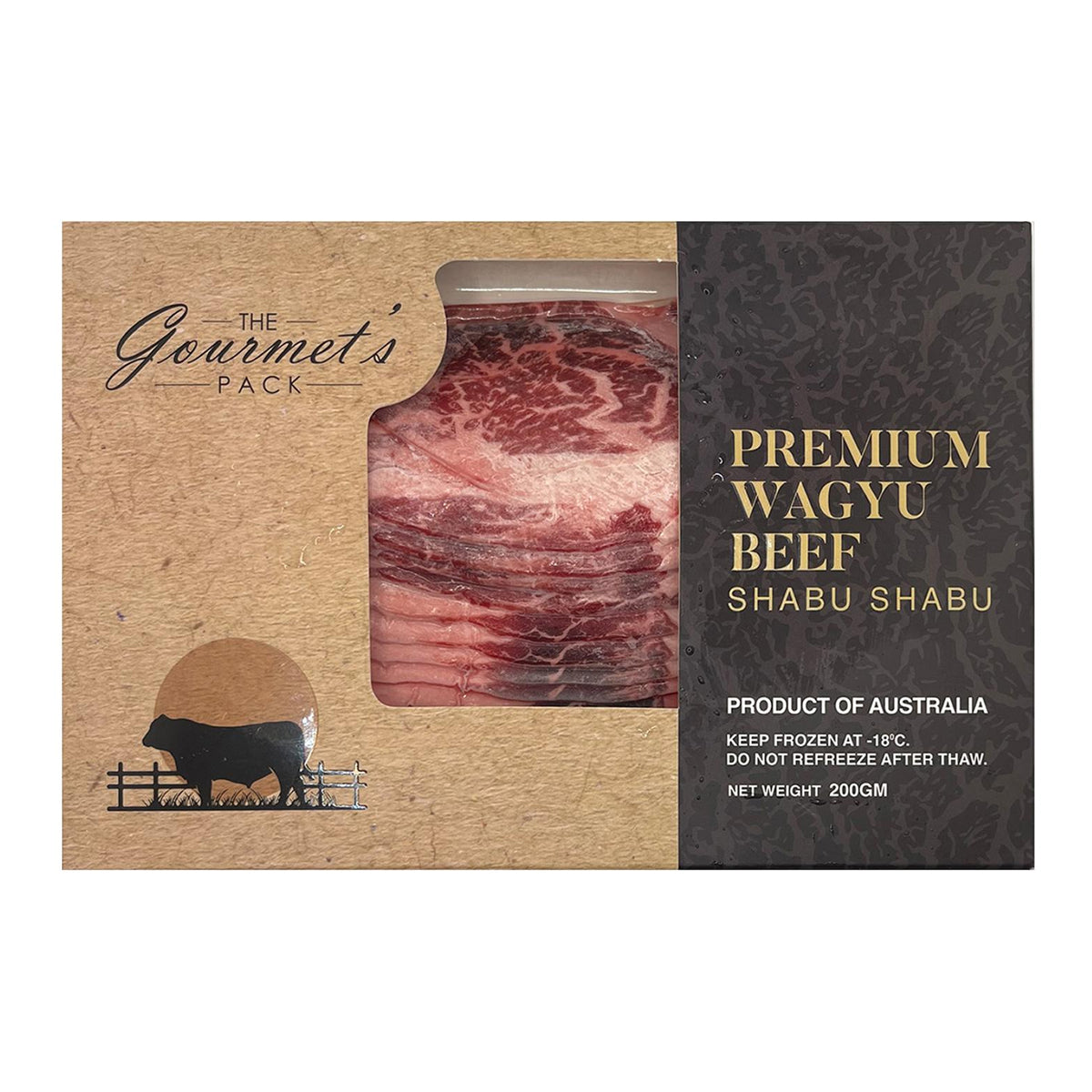 Premium Wagyu Beef Shabu Shabu (Frozen), 200gm