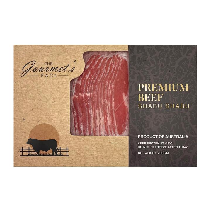 Premium Beef Shabu Shabu (Frozen), 200gm