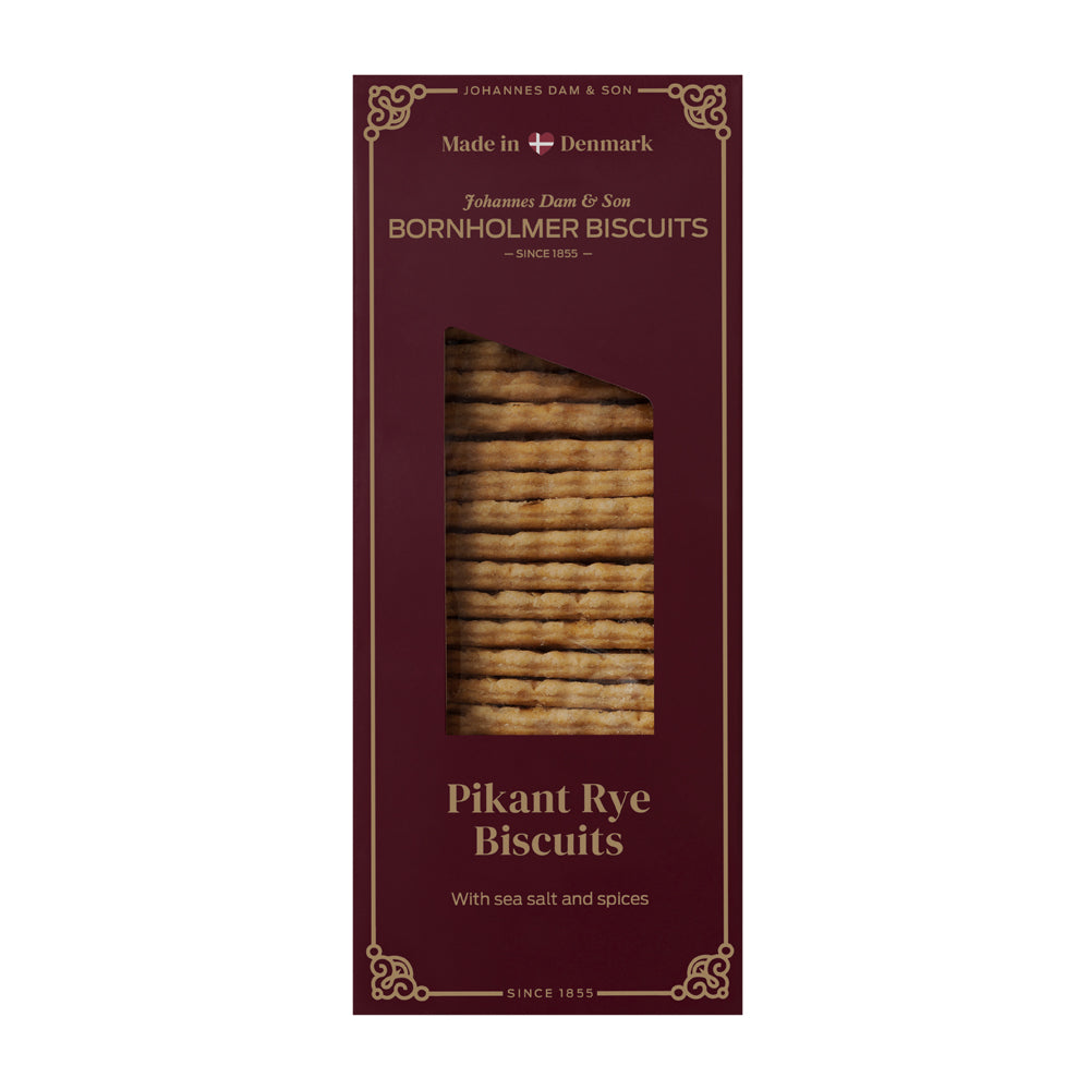 Pikant Rye Biscuits with Sea salt and Spices, 175gm