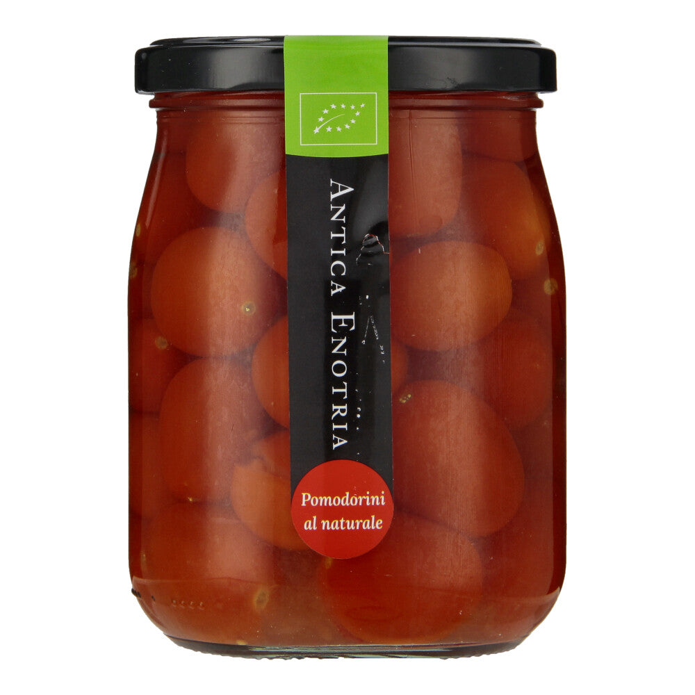 Organic Cherry Tomatoes In Brine (Pomodorini Al Naturale), 580ml