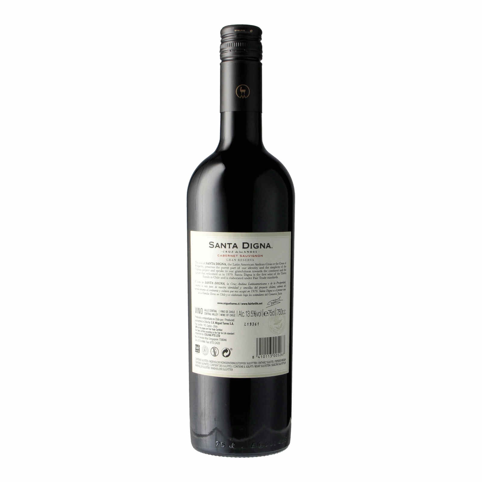Santa Digna Cabernet Sauvignon Gran Reserva 2022, 75cl