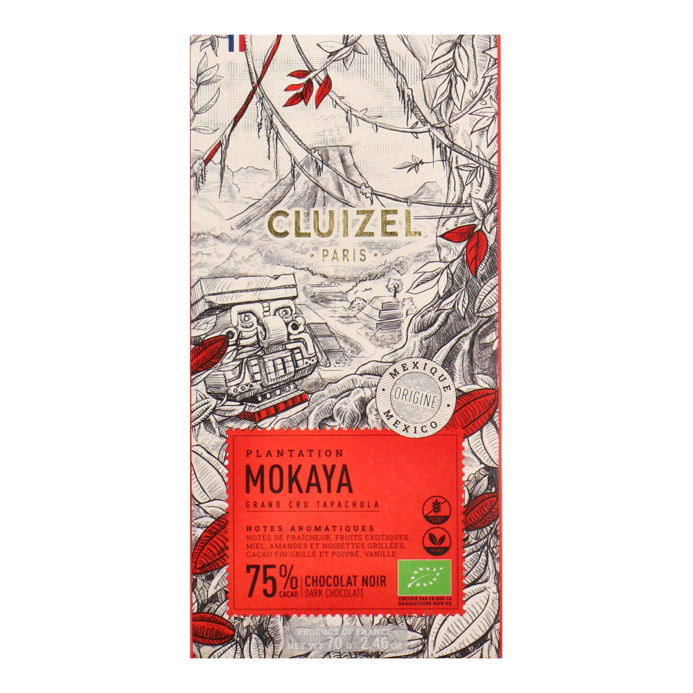 Organic Tablet Mokaya Dark Chocolate 75%, 70gm
